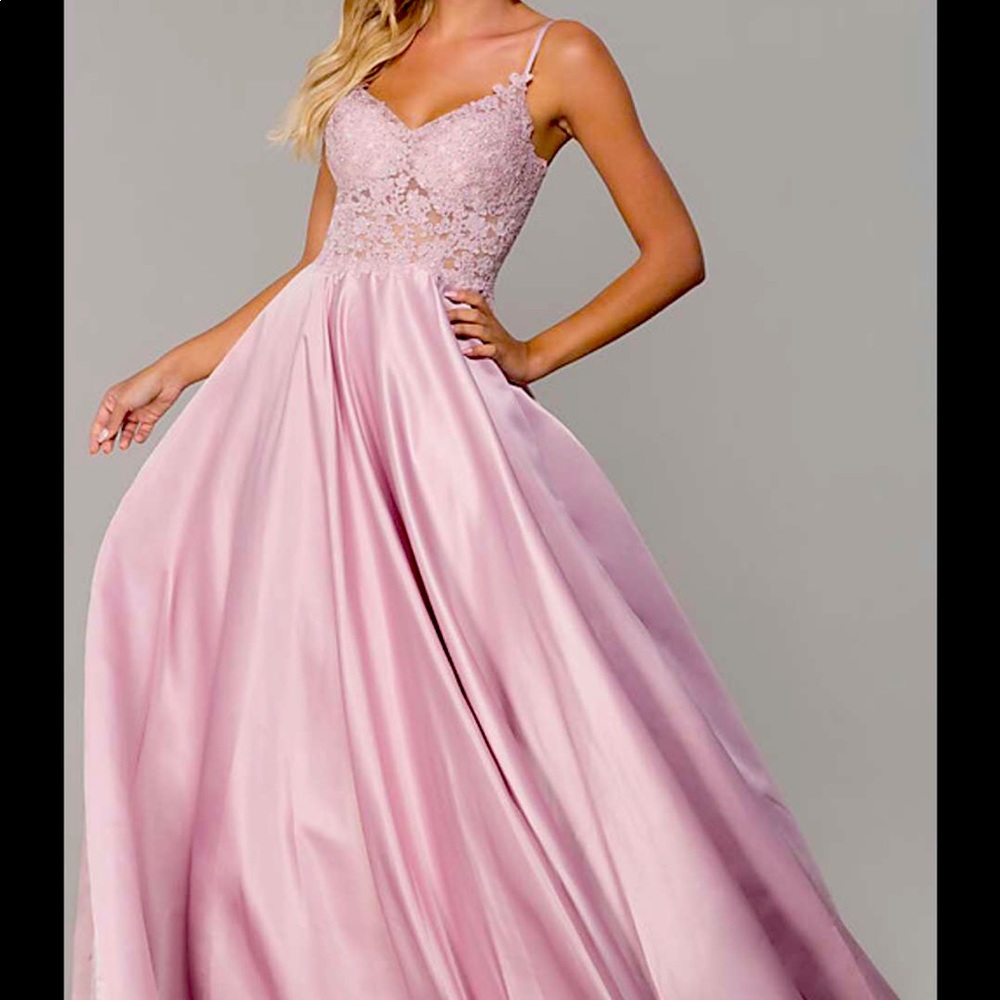 Prom Girl Light Pink Prom Dress - Gem